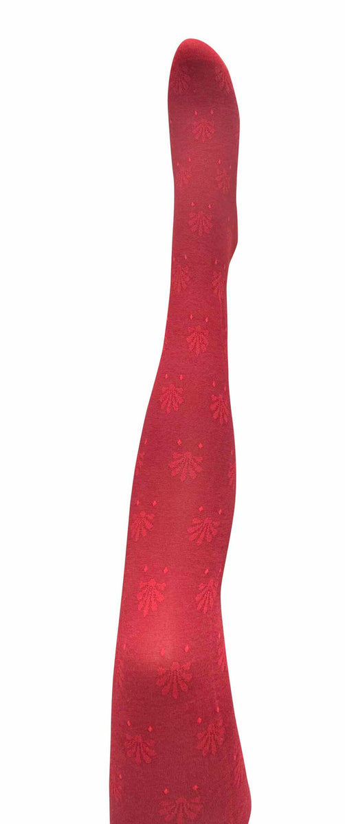 Fleur Red Organic Cotton Tights – Elise Design