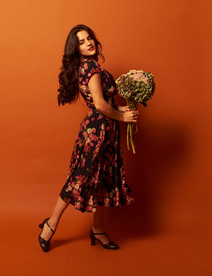 Viola Garden Roses Dress – Elise Design