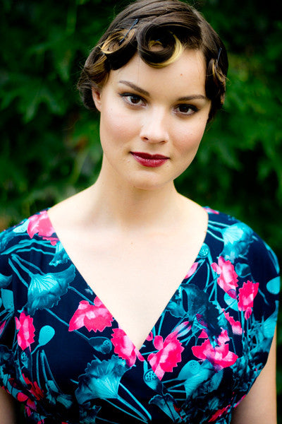 Viola Green & Fuchsia Dress – Elise Design